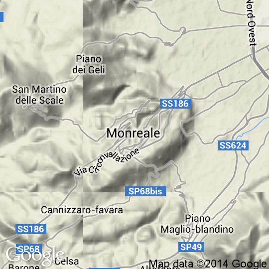 Mappa di Monreale, Cartine Stradali e Foto Satellitari
