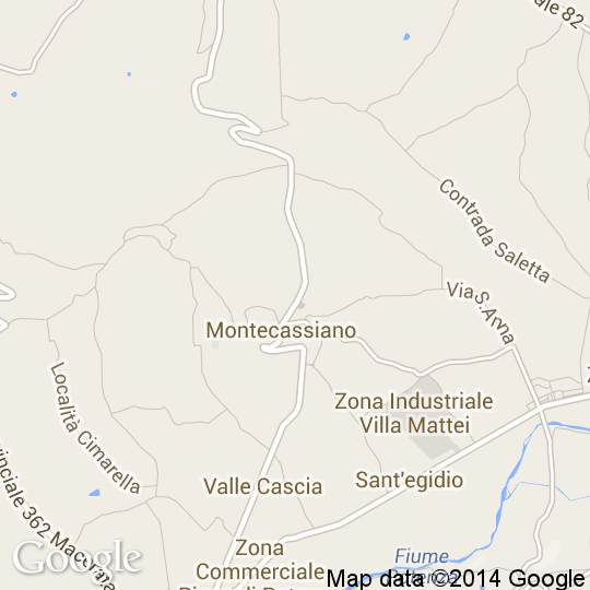 Mappa di Montecassiano, Cartine Stradali e Foto Satellitari