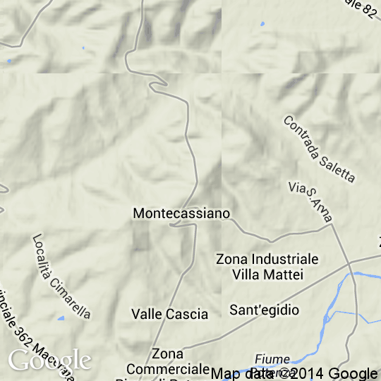 Mappa di Montecassiano, Cartine Stradali e Foto Satellitari