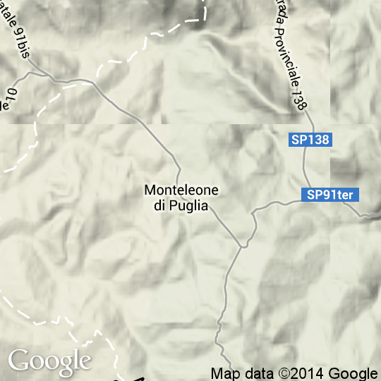 Mappa di Monteleone di Puglia, Cartine Stradali e Foto Satellitari