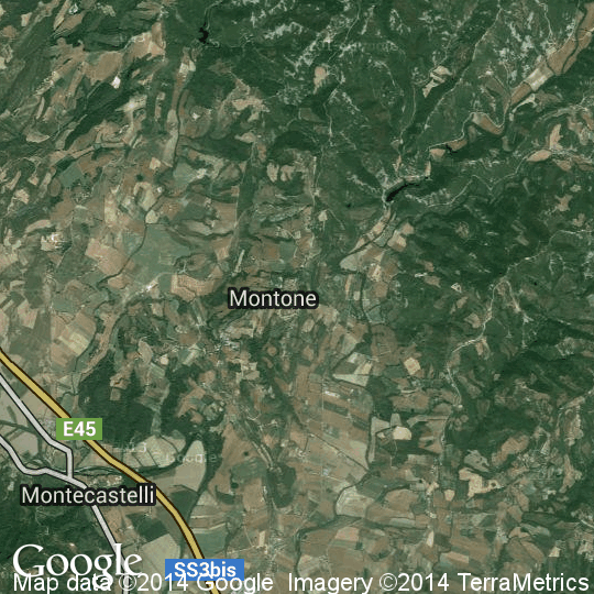 Mappa di Montone, Cartine Stradali e Foto Satellitari