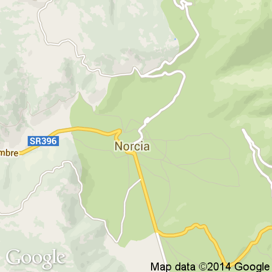 Mappa di Norcia, Cartine Stradali e Foto Satellitari
