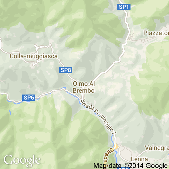 Mappa d'Olmo al Brembo, Cartine Stradali e Foto Satellitari