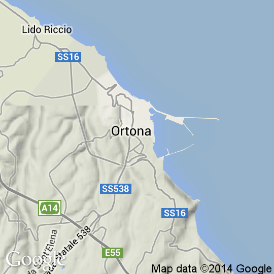 Mappa d'Ortona, Cartine Stradali e Foto Satellitari