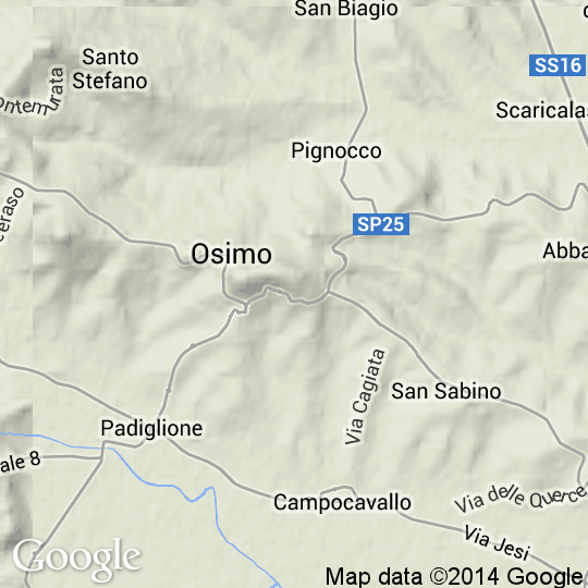 Mappa d'Osimo, Cartine Stradali e Foto Satellitari