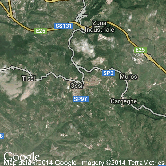 Mappa d'Ossi, Cartine Stradali e Foto Satellitari