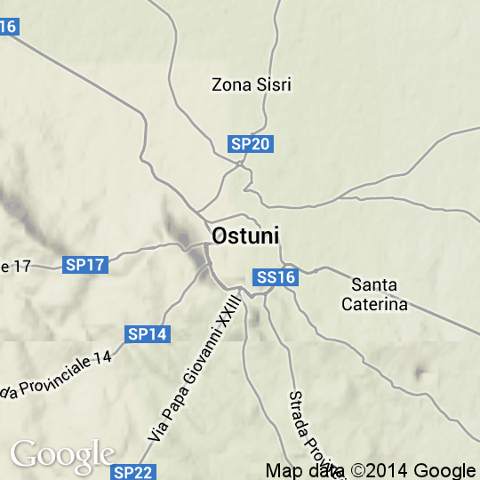 Mappa d'Ostuni, Cartine Stradali e Foto Satellitari