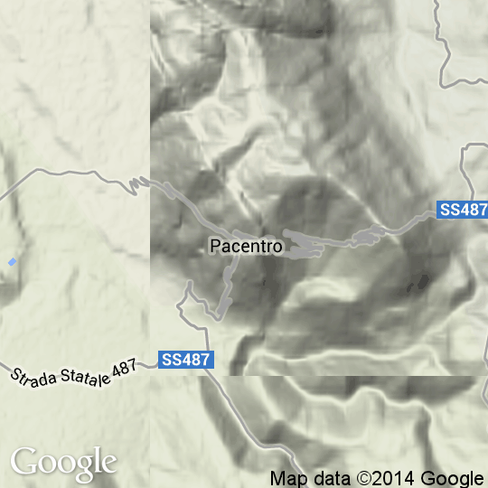 Mappa di Pacentro, Cartine Stradali e Foto Satellitari