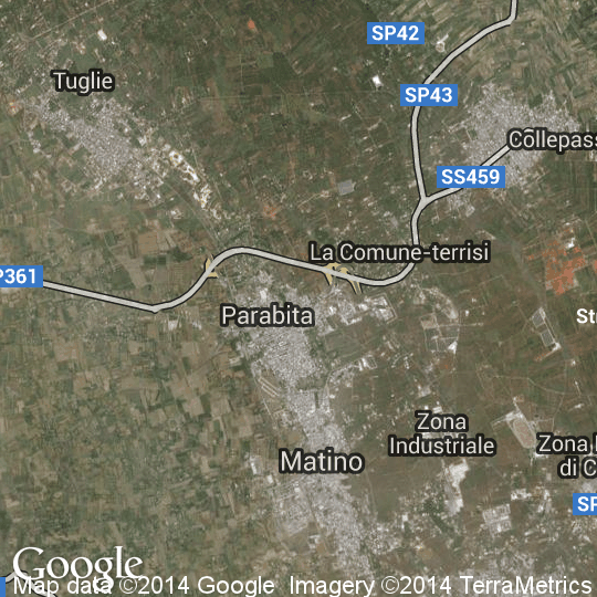 Mappa di Parabita, Cartine Stradali e Foto Satellitari