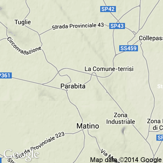 Mappa di Parabita, Cartine Stradali e Foto Satellitari