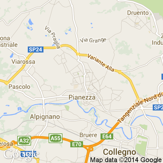 Mappa di Pianezza, Cartine Stradali e Foto Satellitari