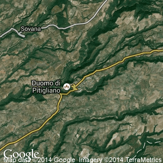 Mappa di Pitigliano, Cartine Stradali e Foto Satellitari