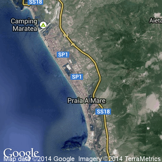 Mappa di Praia a Mare, Cartine Stradali e Foto Satellitari