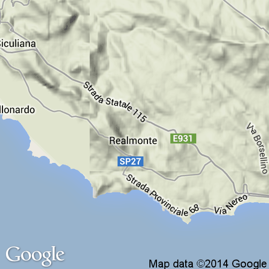 Mappa di Realmonte, Cartine Stradali e Foto Satellitari