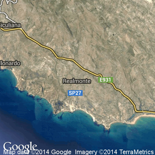 Mappa di Realmonte, Cartine Stradali e Foto Satellitari