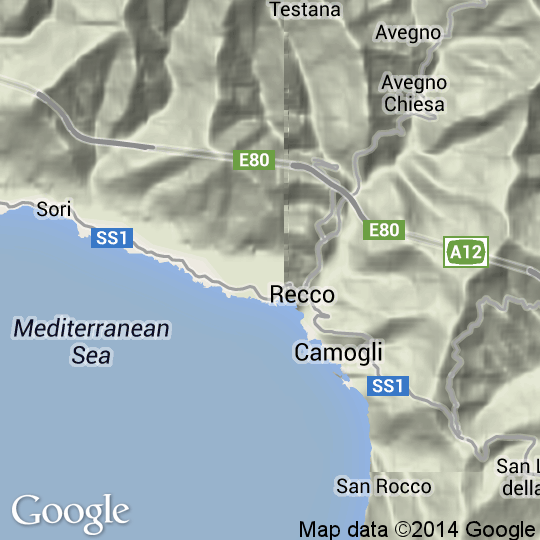 Mappa di Recco, Cartine Stradali e Foto Satellitari