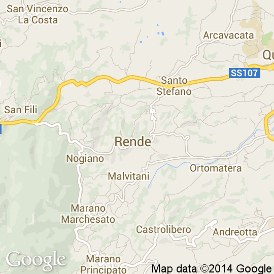 Mappa di Rende, Cartine Stradali e Foto Satellitari