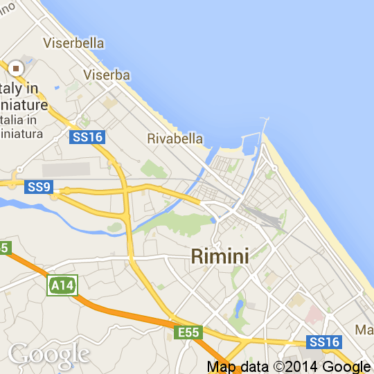 Mappa di Rimini, Cartine Stradali e Foto Satellitari