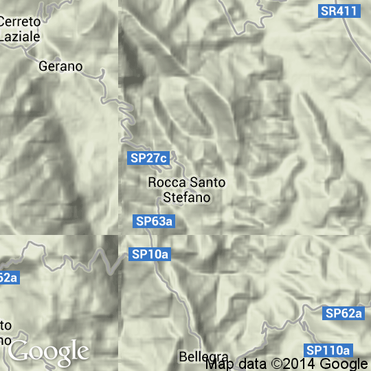 Mappa di Rocca Santo Stefano, Cartine Stradali e Foto Satellitari