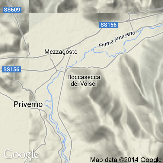 Mappa di Roccasecca dei Volsci, Cartine Stradali e Foto Satellitari