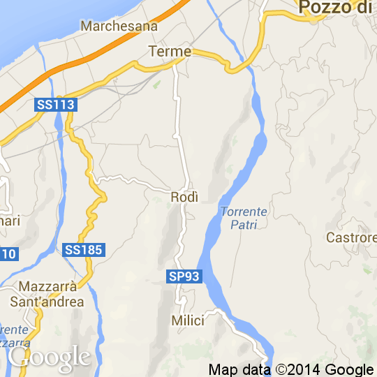 Mappa di Rodi Milici, Cartine Stradali e Foto Satellitari