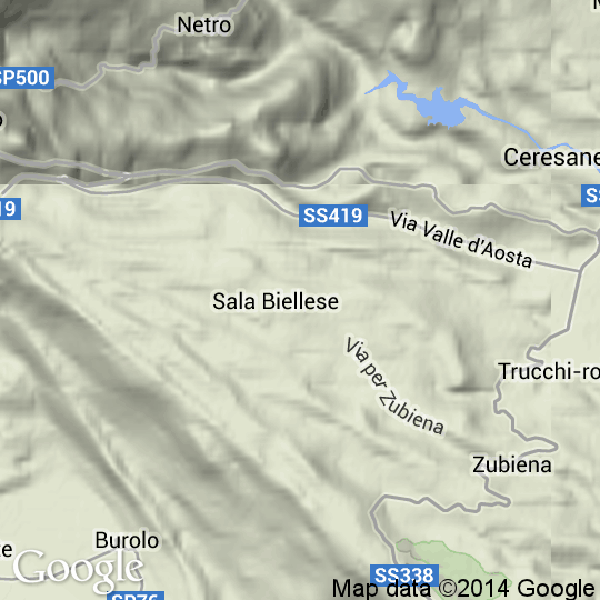 Mappa di Sala Biellese, Cartine Stradali e Foto Satellitari