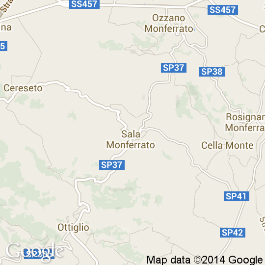 Mappa di Sala Monferrato, Cartine Stradali e Foto Satellitari