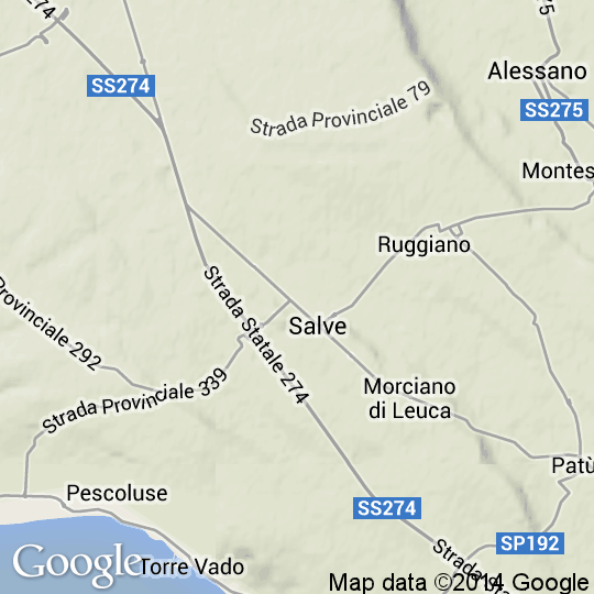 Mappa di Salve, Cartine Stradali e Foto Satellitari