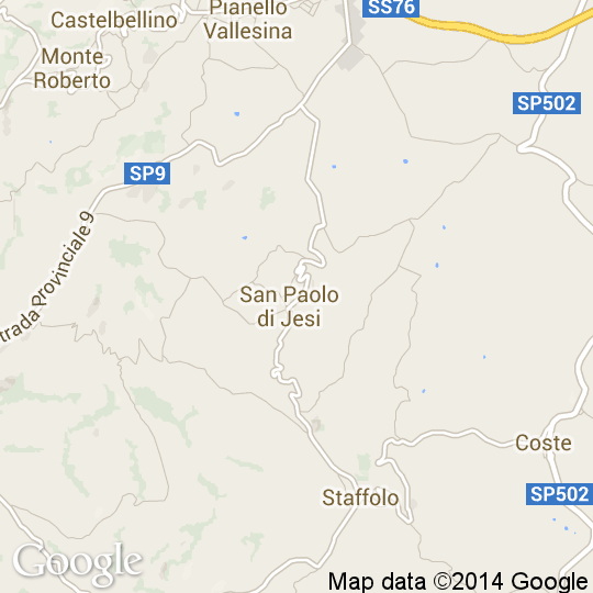 Mappa di San Paolo di Jesi, Cartine Stradali e Foto Satellitari