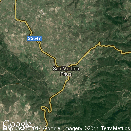 Mappa di Sant'Andrea Frius, Cartine Stradali e Foto Satellitari
