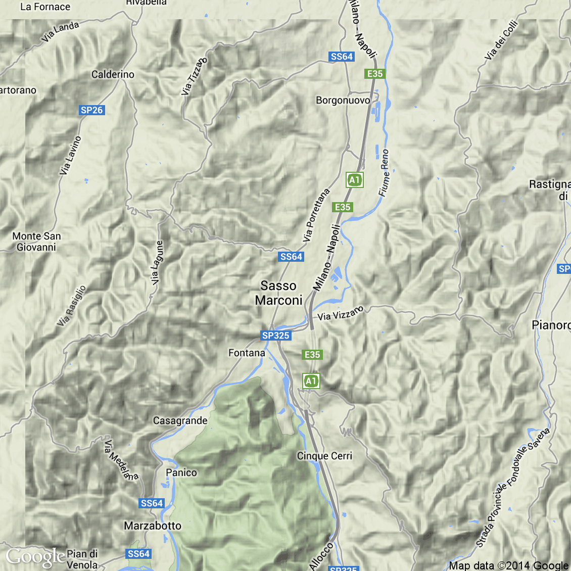 Foto dal territorio del comune di Sasso Marconi media e alta risoluzione