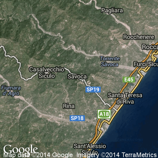 Mappa di Savoca, Cartine Stradali e Foto Satellitari