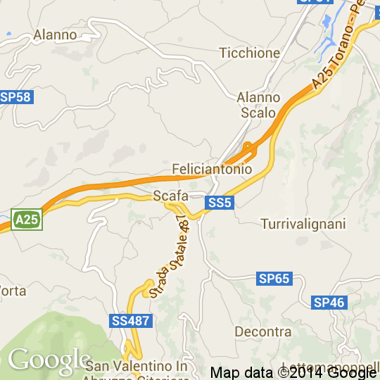 Mappa di Scafa, Cartine Stradali e Foto Satellitari