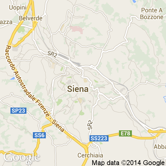Mappa di Siena, Cartine Stradali e Foto Satellitari