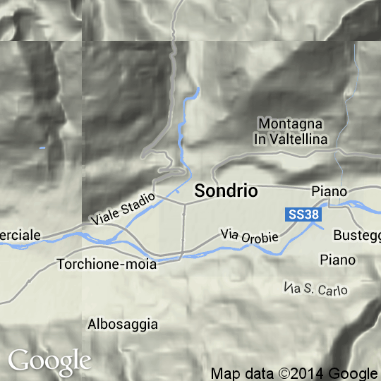 Mappa di Sondrio, Cartine Stradali e Foto Satellitari