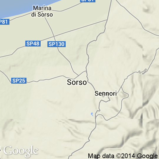 Mappa di Sorso, Cartine Stradali e Foto Satellitari