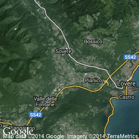 Mappa di Sovere, Cartine Stradali e Foto Satellitari