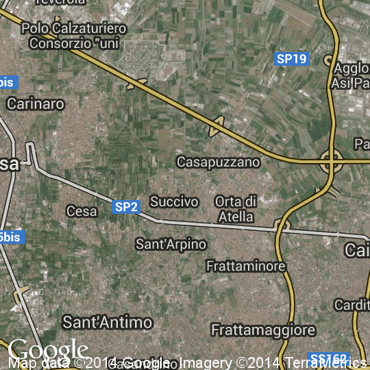Mappa di Succivo, Cartine Stradali e Foto Satellitari