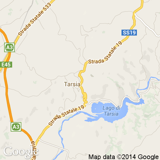 Mappa di Tarsia, Cartine Stradali e Foto Satellitari