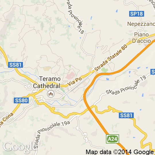 Mappa di Teramo, Cartine Stradali e Foto Satellitari