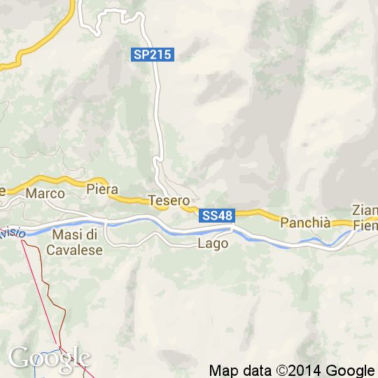 Mappa di Tesero, Cartine Stradali e Foto Satellitari