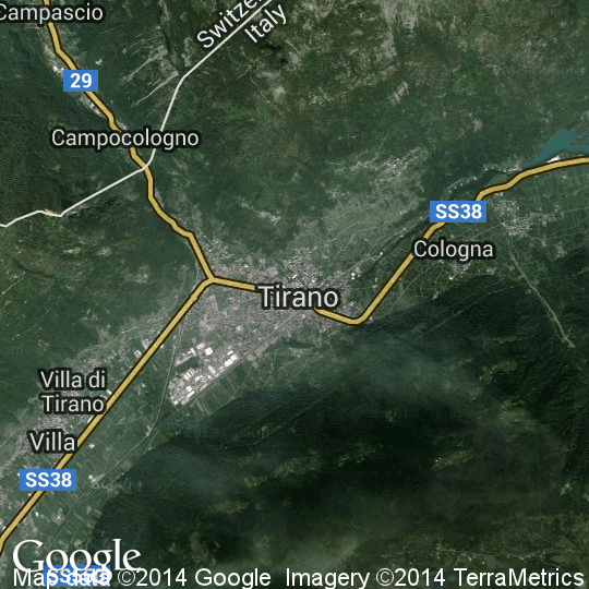 Mappa di Tirano, Cartine Stradali e Foto Satellitari