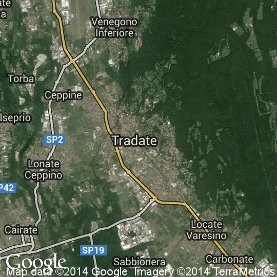 Mappa di Tradate, Cartine Stradali e Foto Satellitari