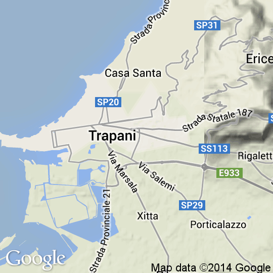 Mappa di Trapani, Cartine Stradali e Foto Satellitari