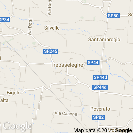 Mappa di Trebaseleghe, Cartine Stradali e Foto Satellitari