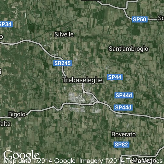 Mappa di Trebaseleghe, Cartine Stradali e Foto Satellitari
