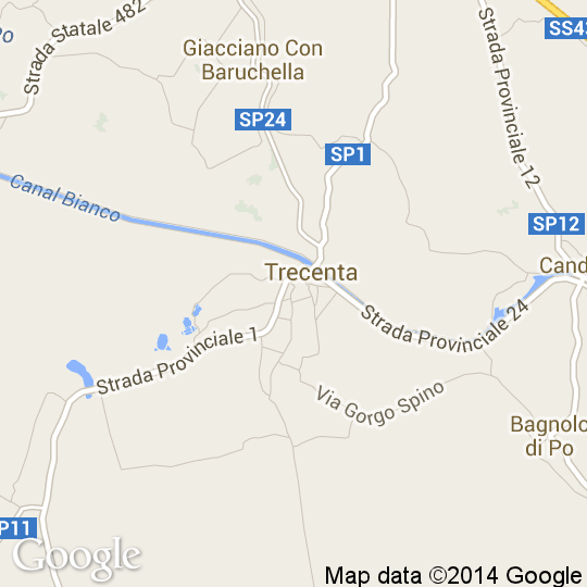 Mappa di Trecenta, Cartine Stradali e Foto Satellitari