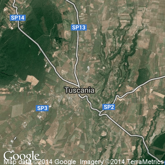 Mappa di Tuscania, Cartine Stradali e Foto Satellitari