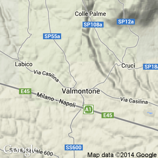 Mappa di Valmontone, Cartine Stradali e Foto Satellitari