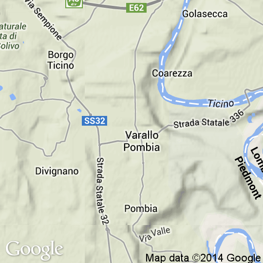 Mappa di Varallo Pombia, Cartine Stradali e Foto Satellitari